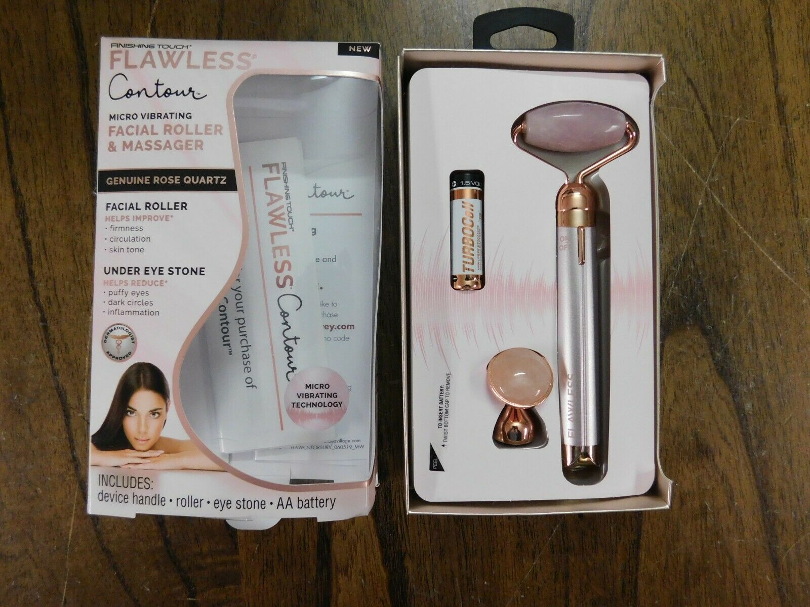 Finishing Touch Flawless Contour Facial Micro Vibrating Roller ...