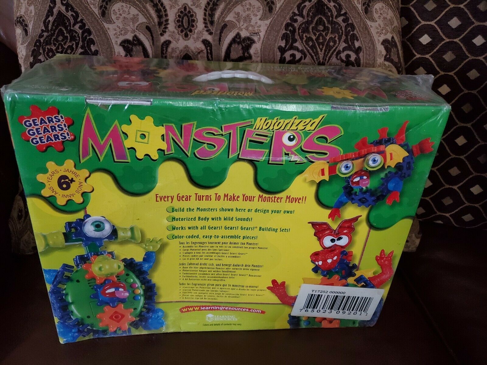 Motorized Monsters Buildable Gear Works Rotating & Sounds Monster Toy ...