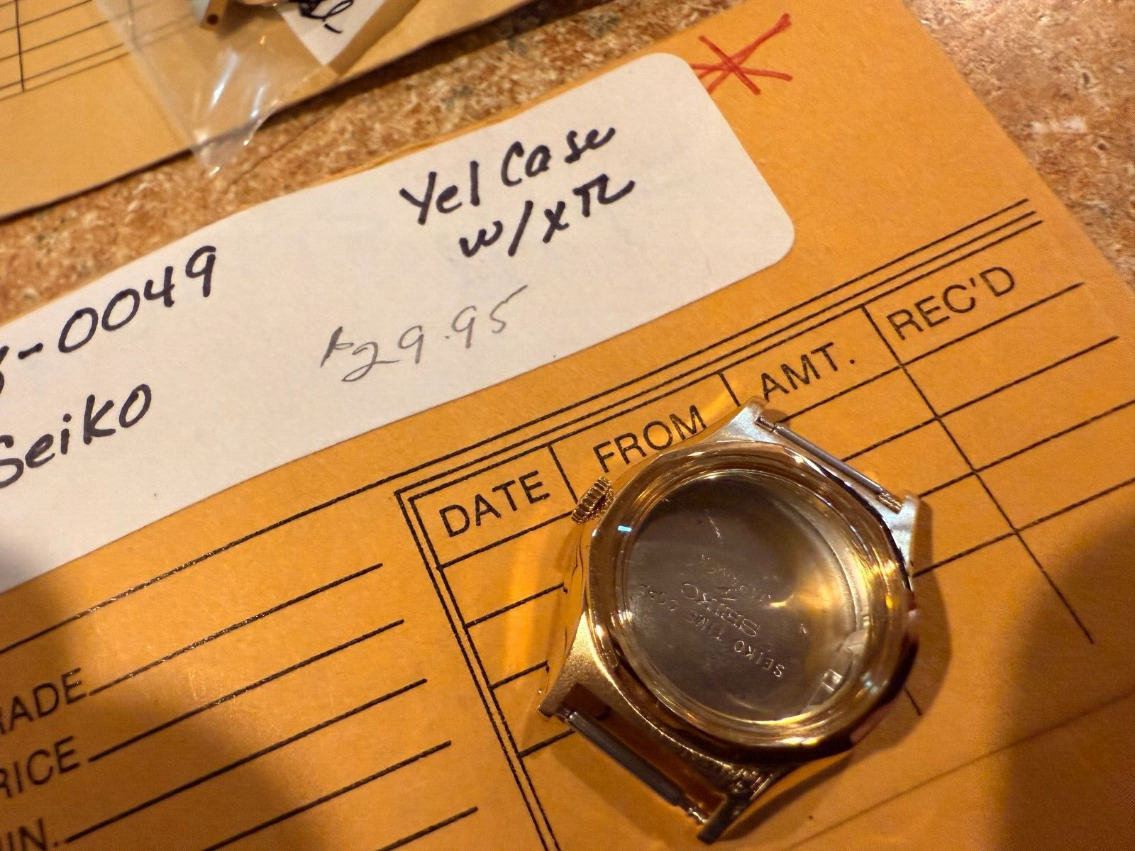 Vintage 1970's 80's Seiko Ladies Watch Gold Case back crystal water ...