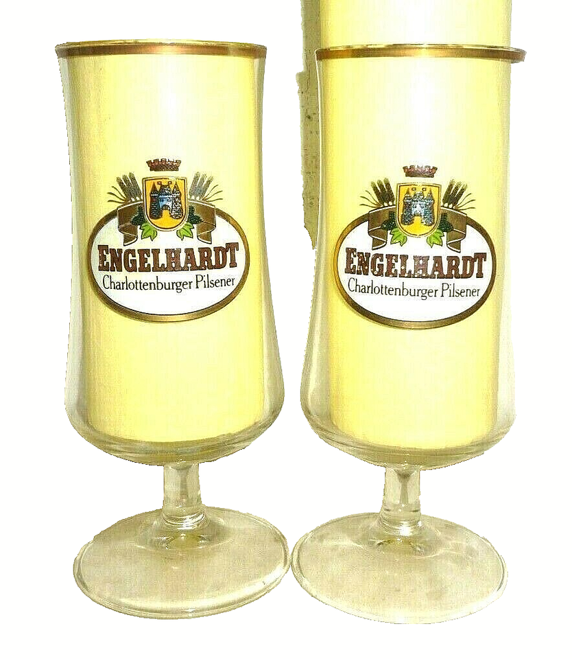 2 Engelhardt +1998 Berlin Charlottenburger Pilsener German Beer Glasses ...