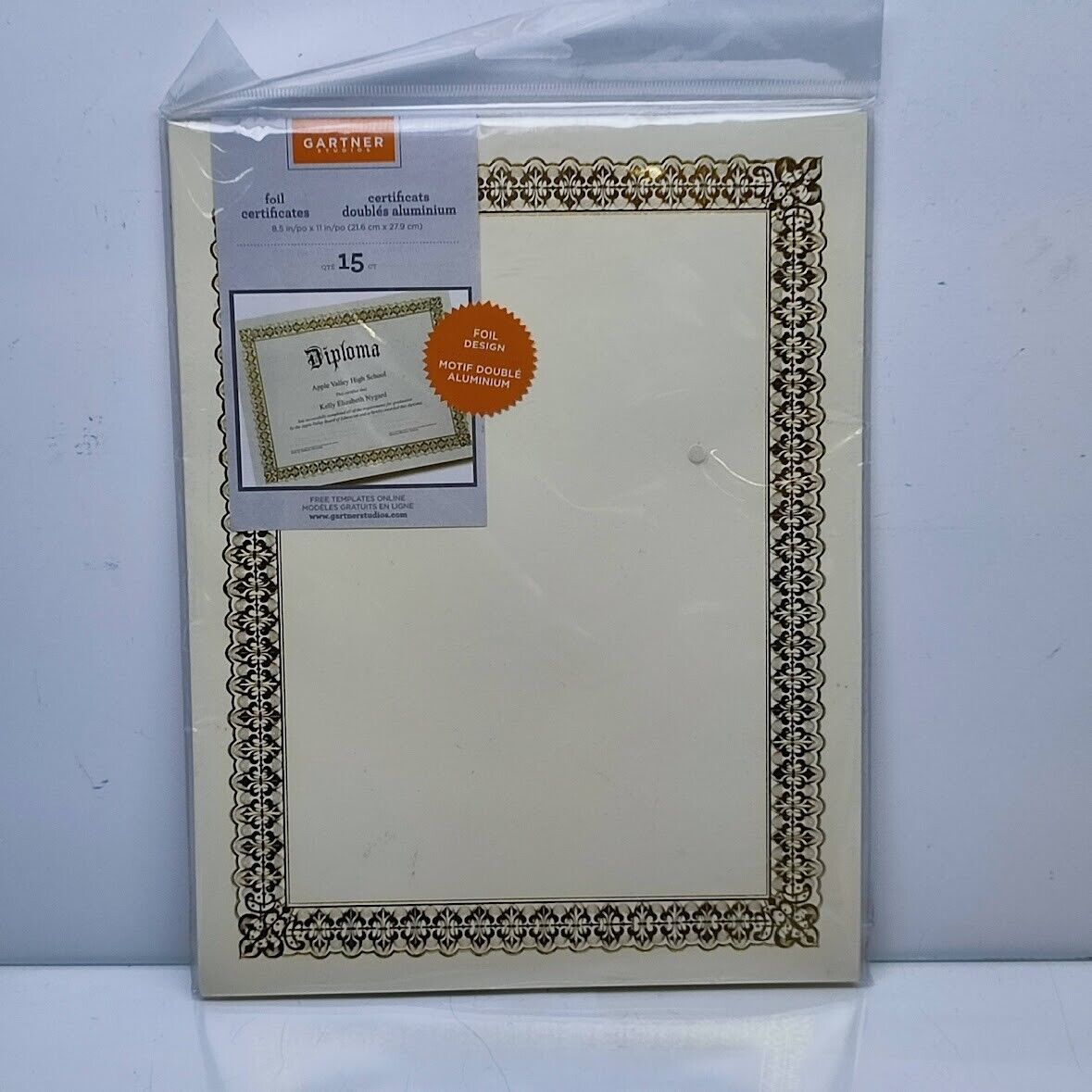 Gartner Studios Gold Foil Certificate Diploma Graduation Paper ...