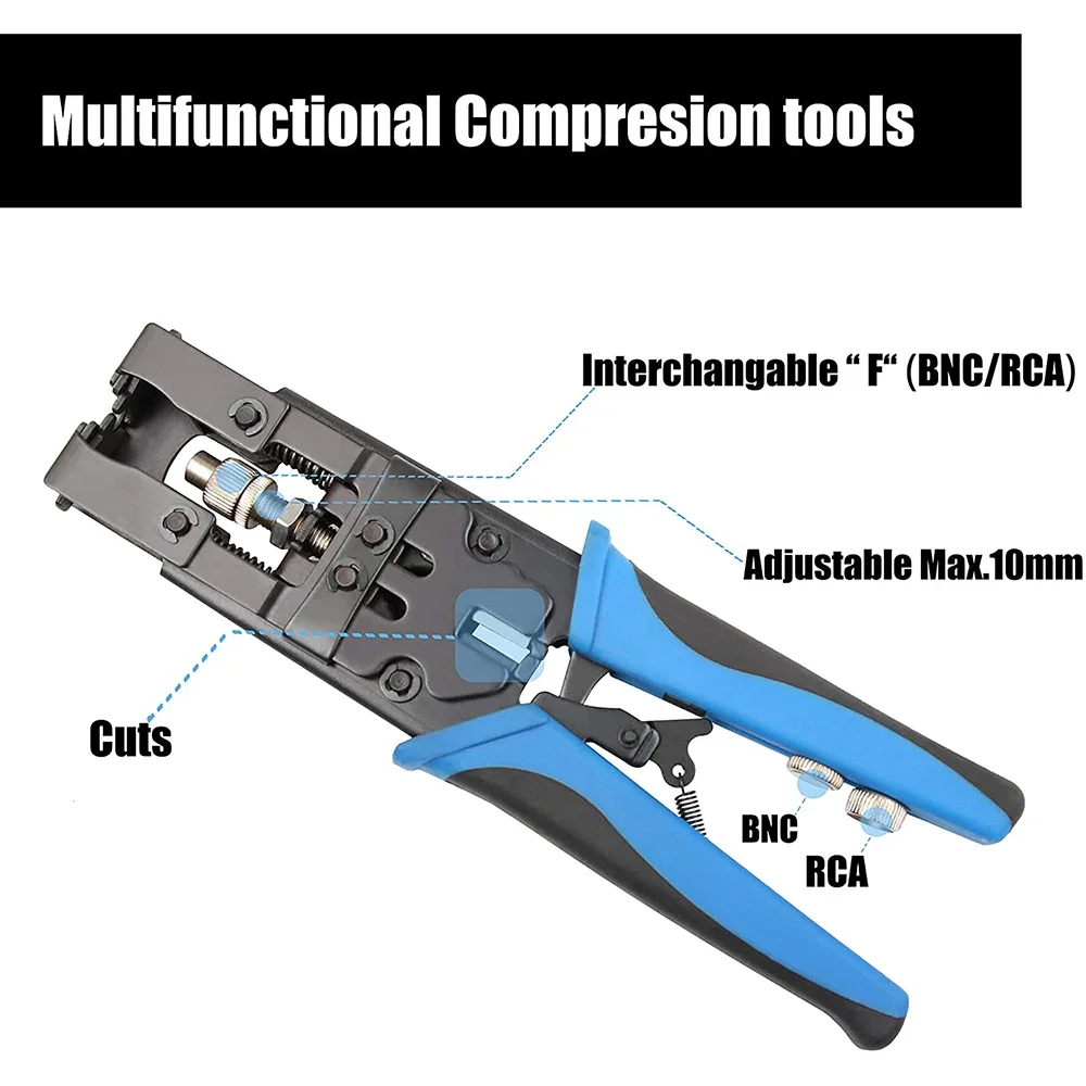Coaxial Compression Tool And BNC Cable Crimper Kit,Multi Crimping ...