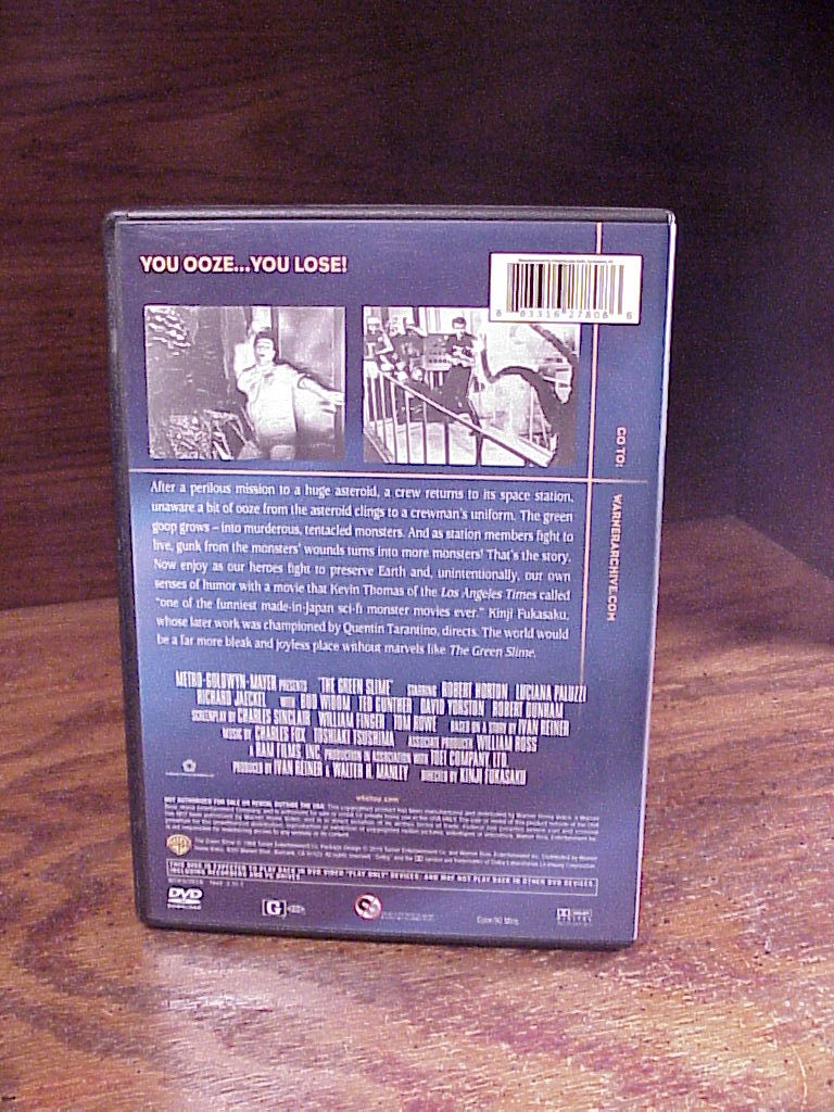 The Green Slime DVD, Used, 1968, G, with Robert Horton, Luciana Paluzzi ...