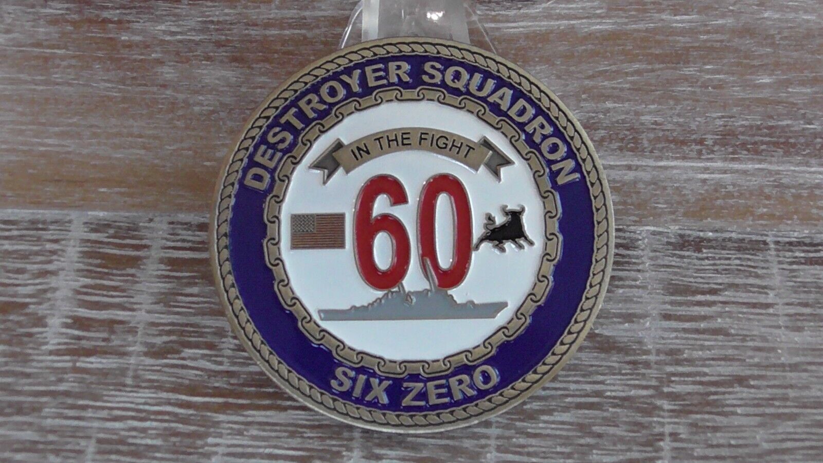 USN DESRON 60 Destroyer Squadron Six Zero Commanders Challenge Coin ...