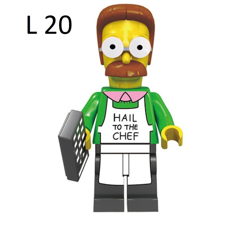 Flanders Minifigure from The Simpsons - Custom Figure - Building Toys ...