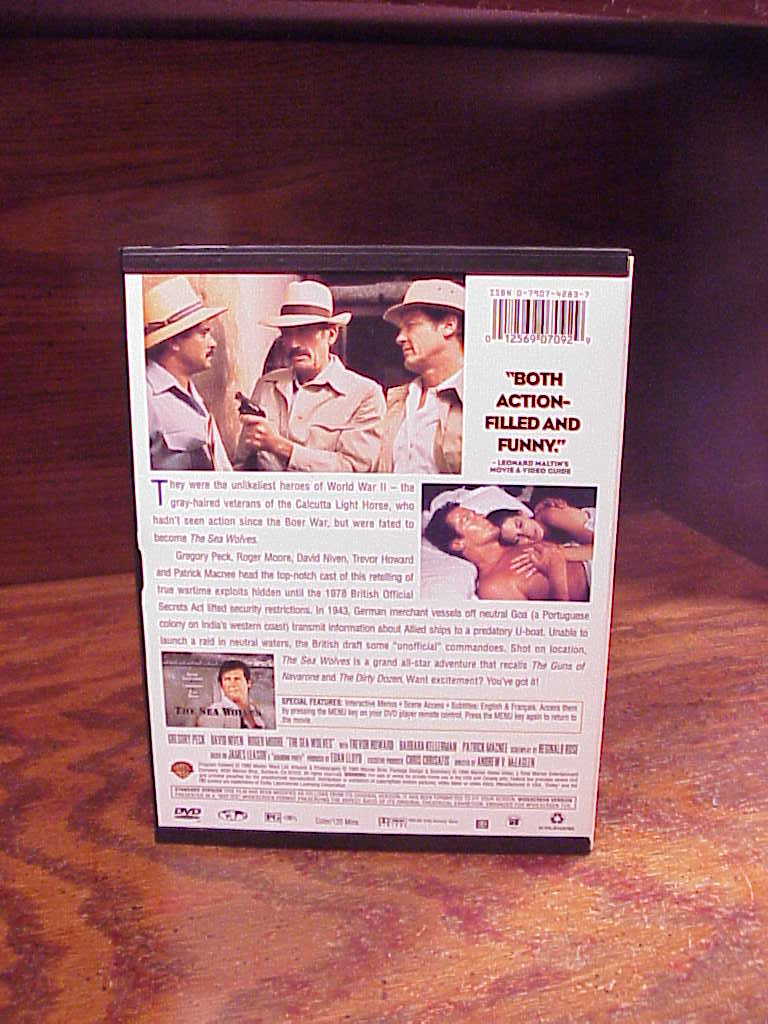 1980 The Sea Wolves Movie DVD, used, with Gregory Peck, David Niven ...