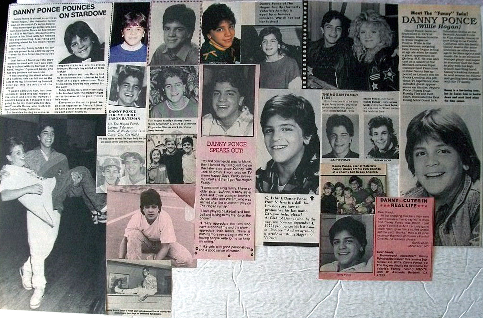 DANNY PONCE ~ (29) Color and B&W Clippings, Articles, PIN-UPS from 1987 ...