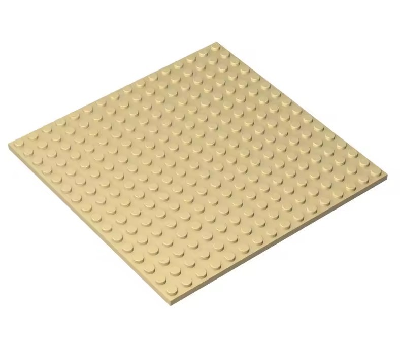 16X16 Base Plate Tan Sand Building Parts Diy Collectible Minifigures ...