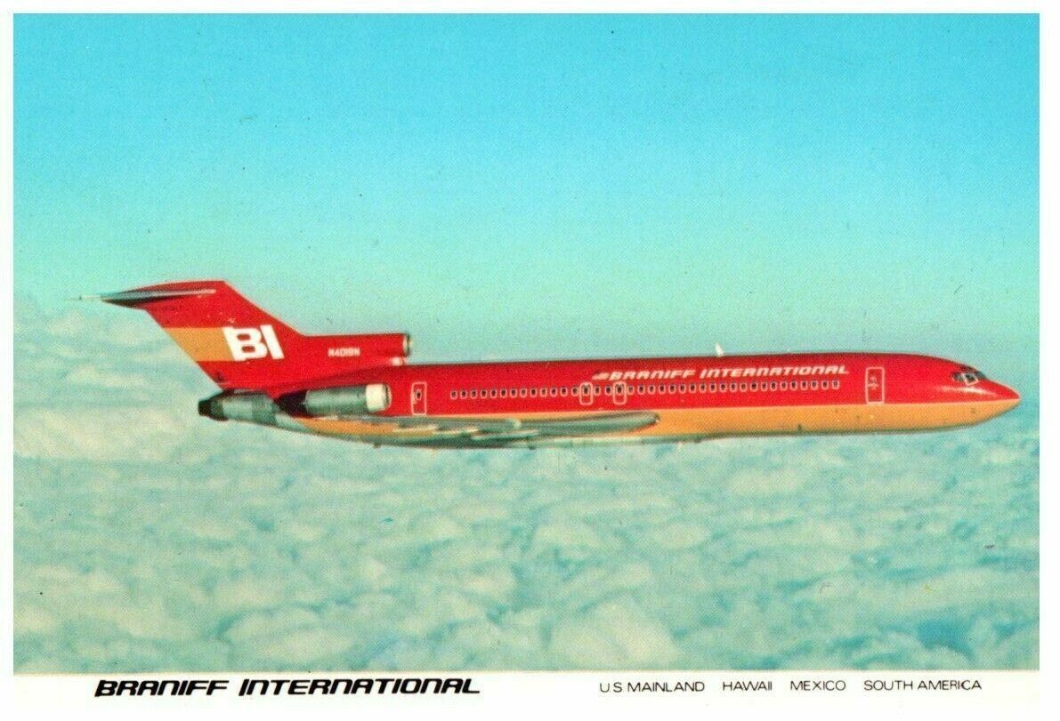 Braniff International 727 Braniff Place Airplane Postcard - Everything Else
