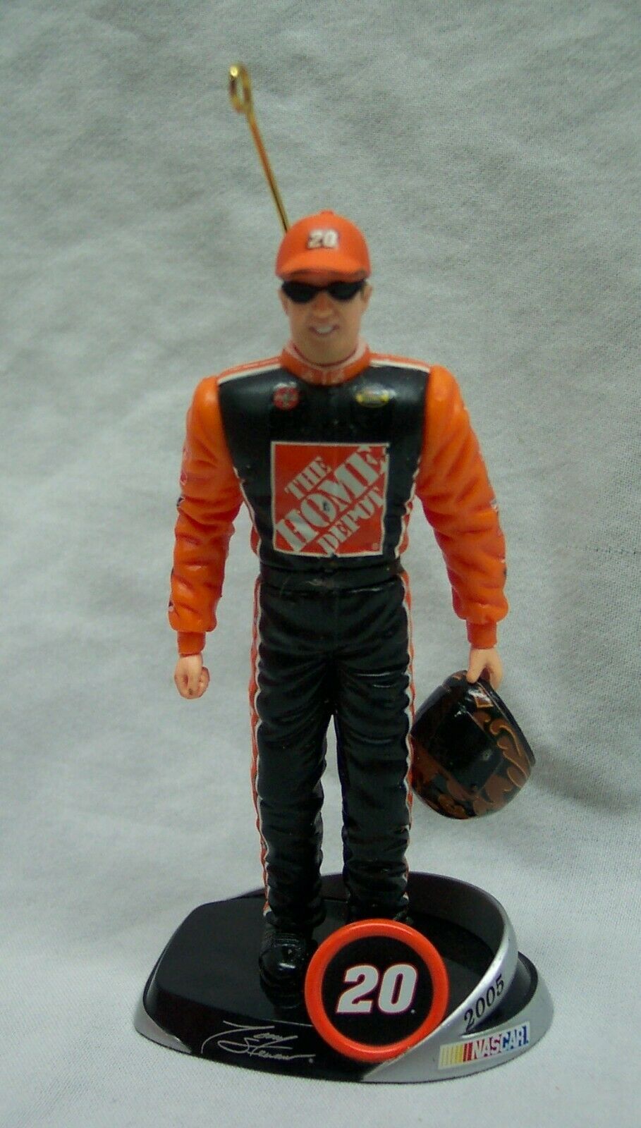 TONY STEWART Nascar #20 RACE CAR DRIVER 4" CHRISTMAS TREE ORNAMENT 2005 ...