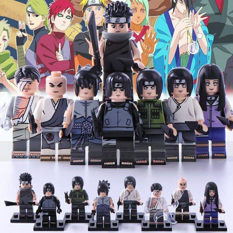 8pcs/set Naruto Series Danzo Uchiha Sasuke Shisui Itachi Neji Hinata ...