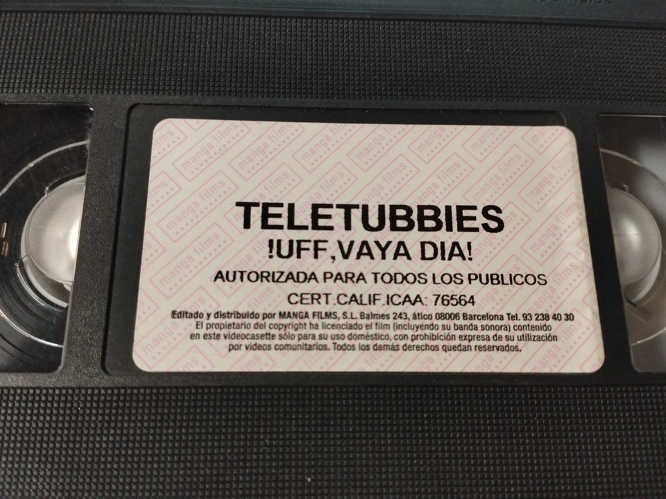 Teletubbies Uff Waya Dia! BBC - VHS Spanish Tape Without Box- show ...