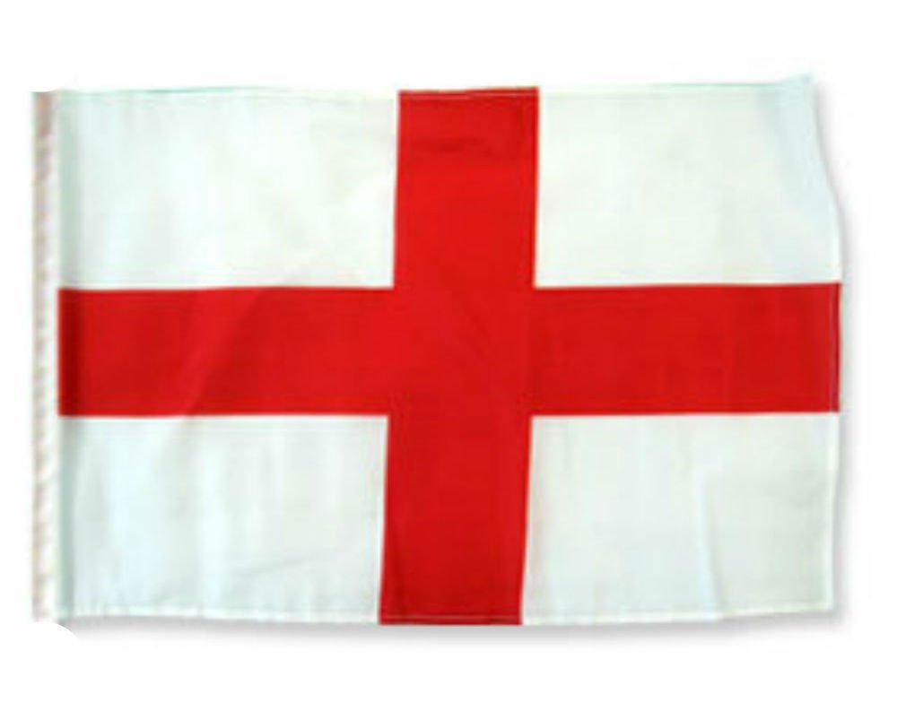 Ruffin Flag Company England St. George's Cross 12"x18" Sleeved ...