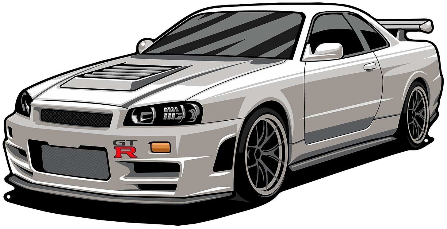 Skyline GTR Laser Cut Car Metal Sign - Transportation