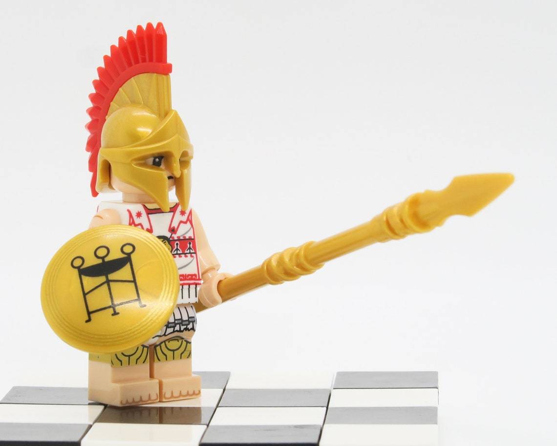 Ancient Greek Soldier Hoplite Minifigures Weapons and Accessories ...