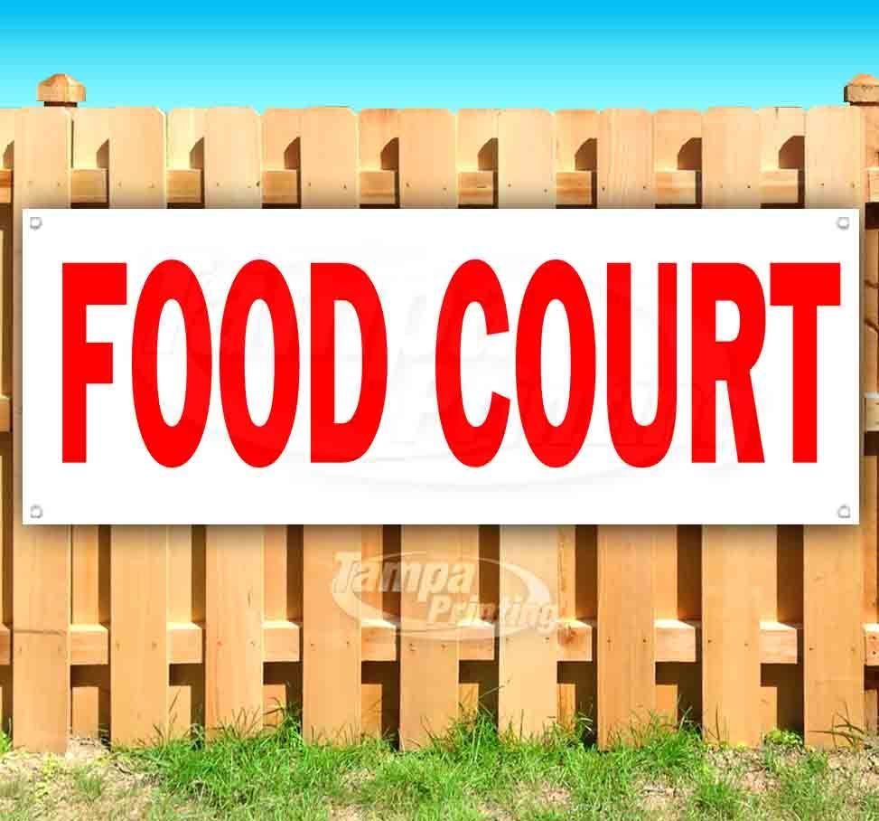 FOOD COURT RED Advertising Vinyl Banner Flag Sign Many Sizes ...