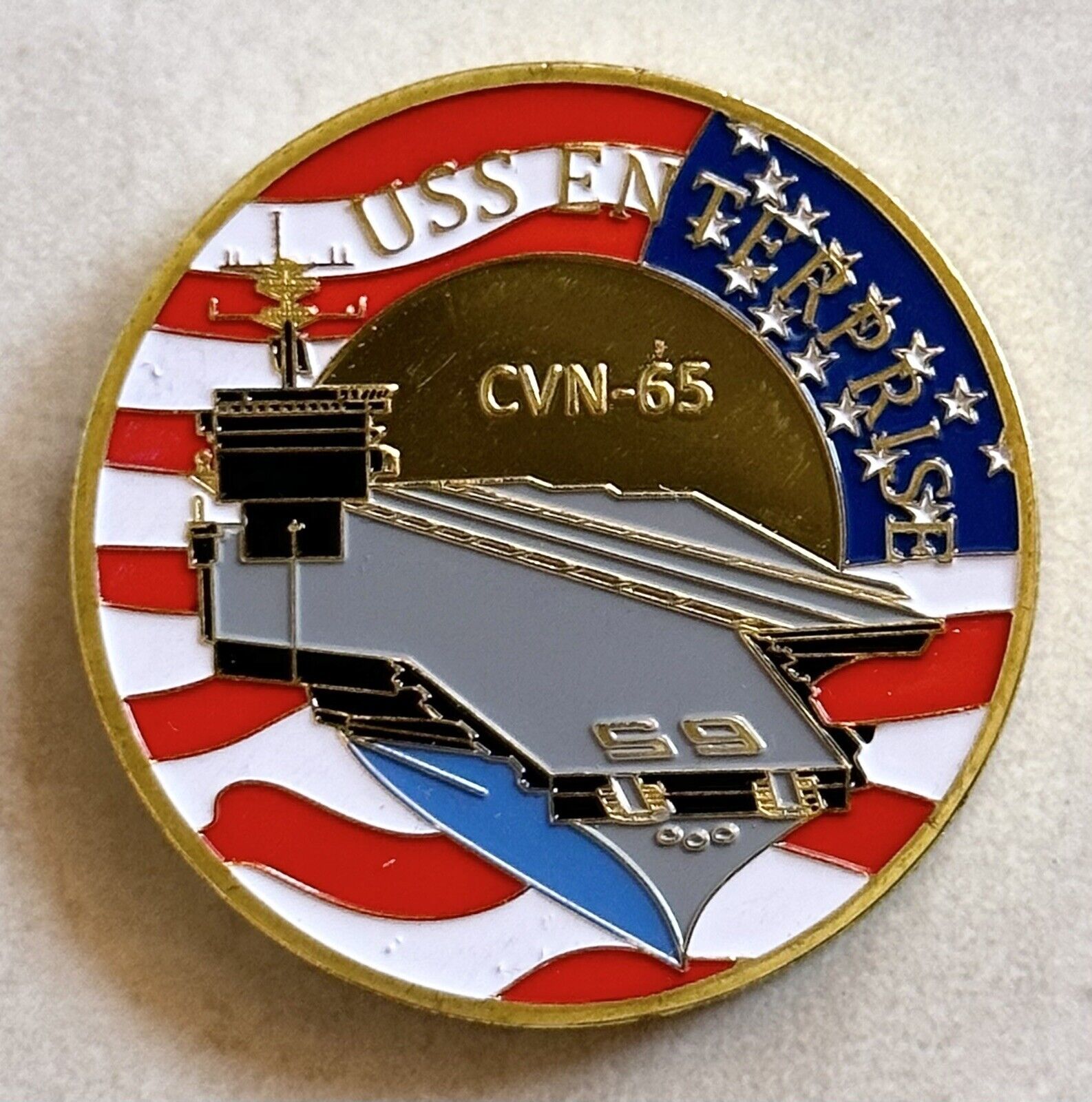 Us Navy - Uss Enterprise CVN-65 Challenge and 50 similar items