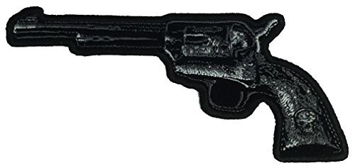 Revolver Cutout Left Facing Patch - Black/White - Veteran Owned ...