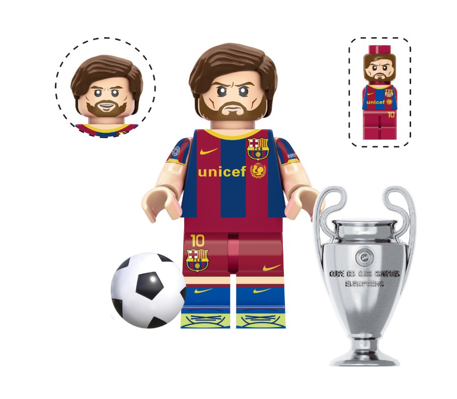 Building Leo Messi Soccer Player World Cup V3 Minifigure Custom - LEGO ...