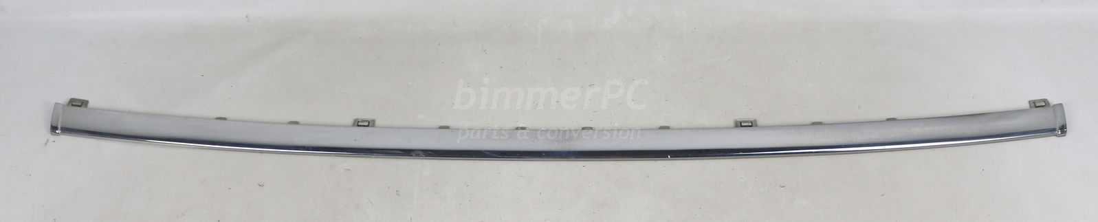 BMW E32 7-Series Rear Bumper Center Chrome Trim Moulding Strip 750 1988 ...