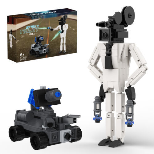 Cameraman with Tank Building Blocks Toy MOC Action Figure from Game ...