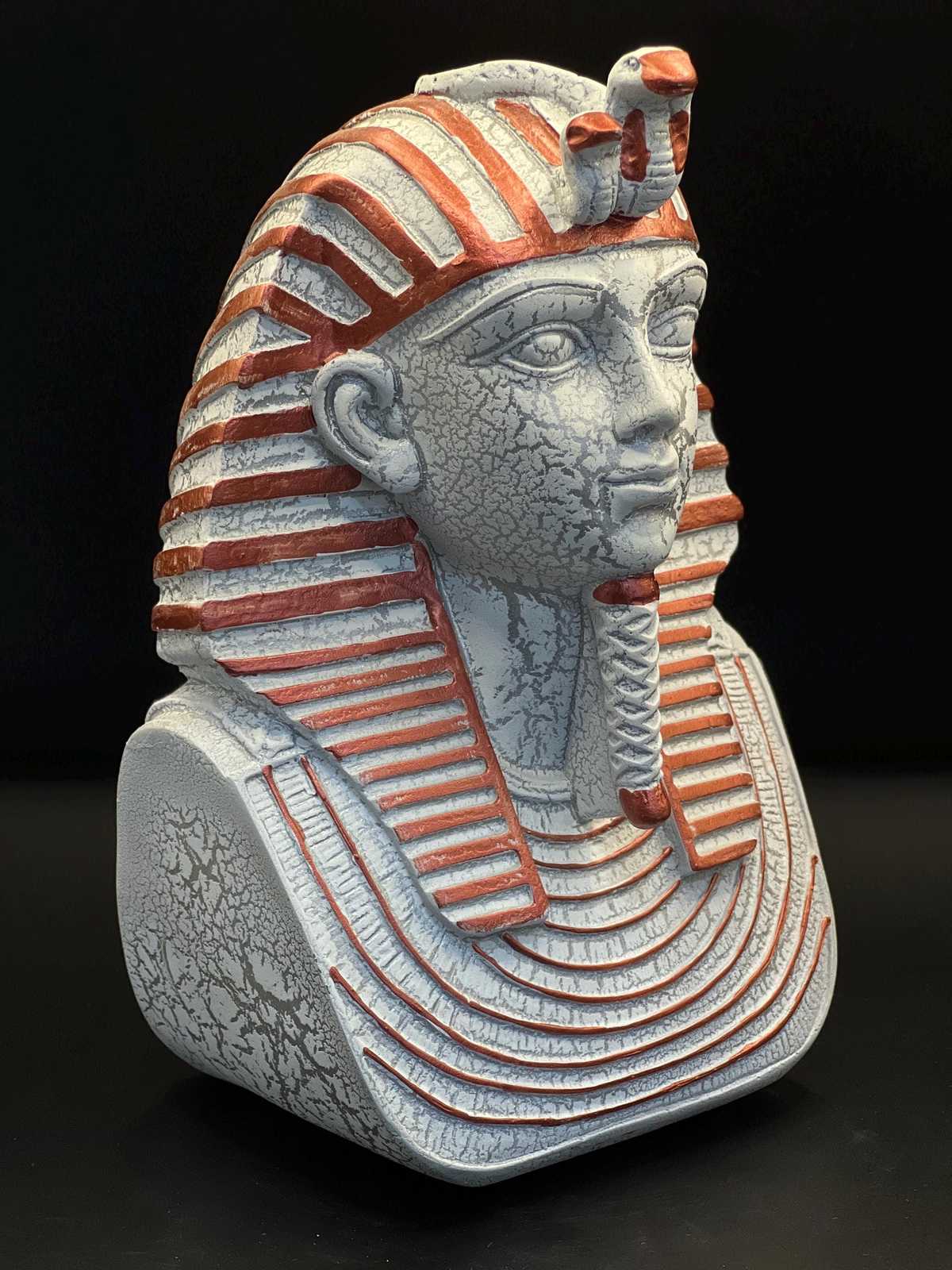 Incredible white marble Pharos mask of King Tutankhamun, Tutankhamun ...