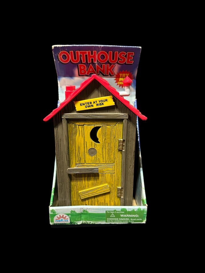 Funrise Outhouse Talking Coin Bank 1996 and 50 similar items