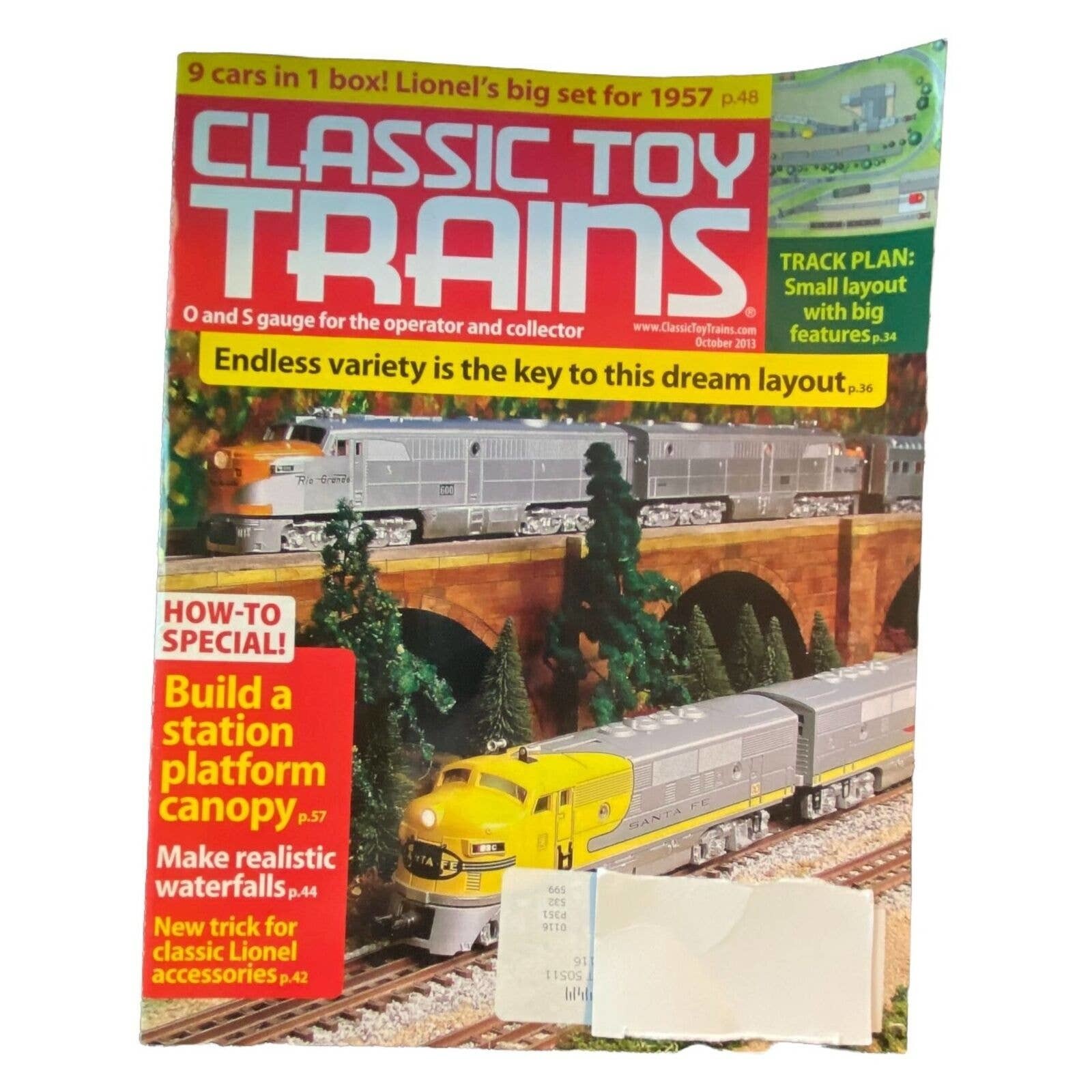 Classic Toy Trains October 2013 Ephemera Hobby Modeling Magazine Vol 26 ...