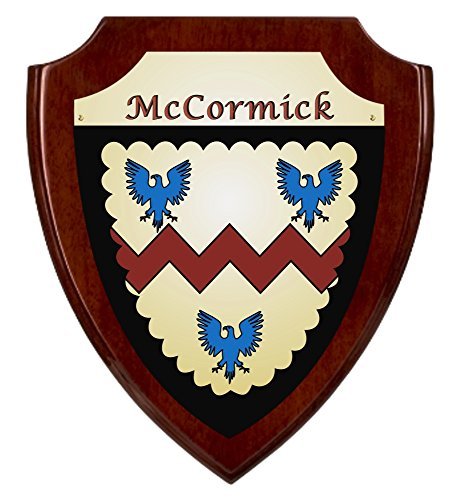 McCormick Irish Coat of Arms Shield Plaque - Rosewood Finish - Plaques ...