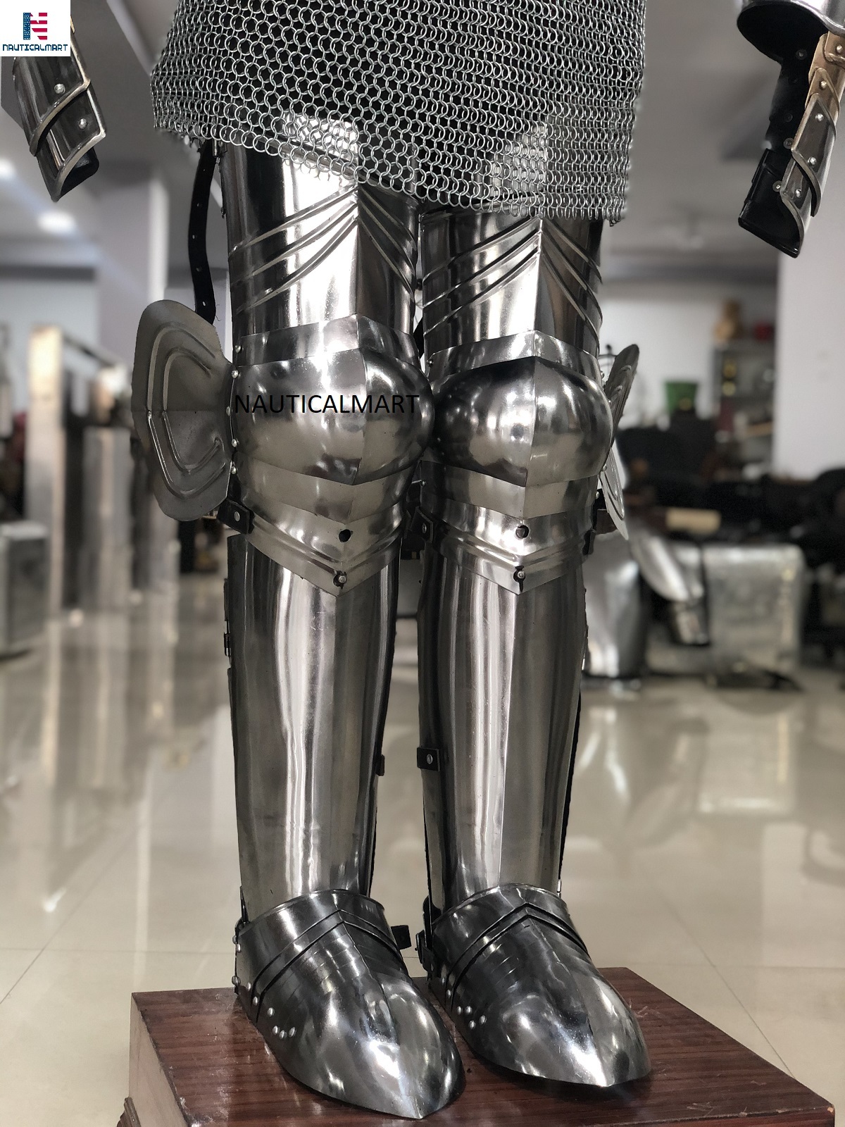 NauticalMart Suit of Armor Metal Armor LARP Armorset Steel and Brass ...