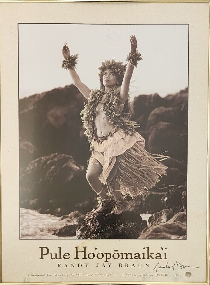 1993 Signed Randy Jay Braun PULE... Hawaiian Heirloom Portrait ...