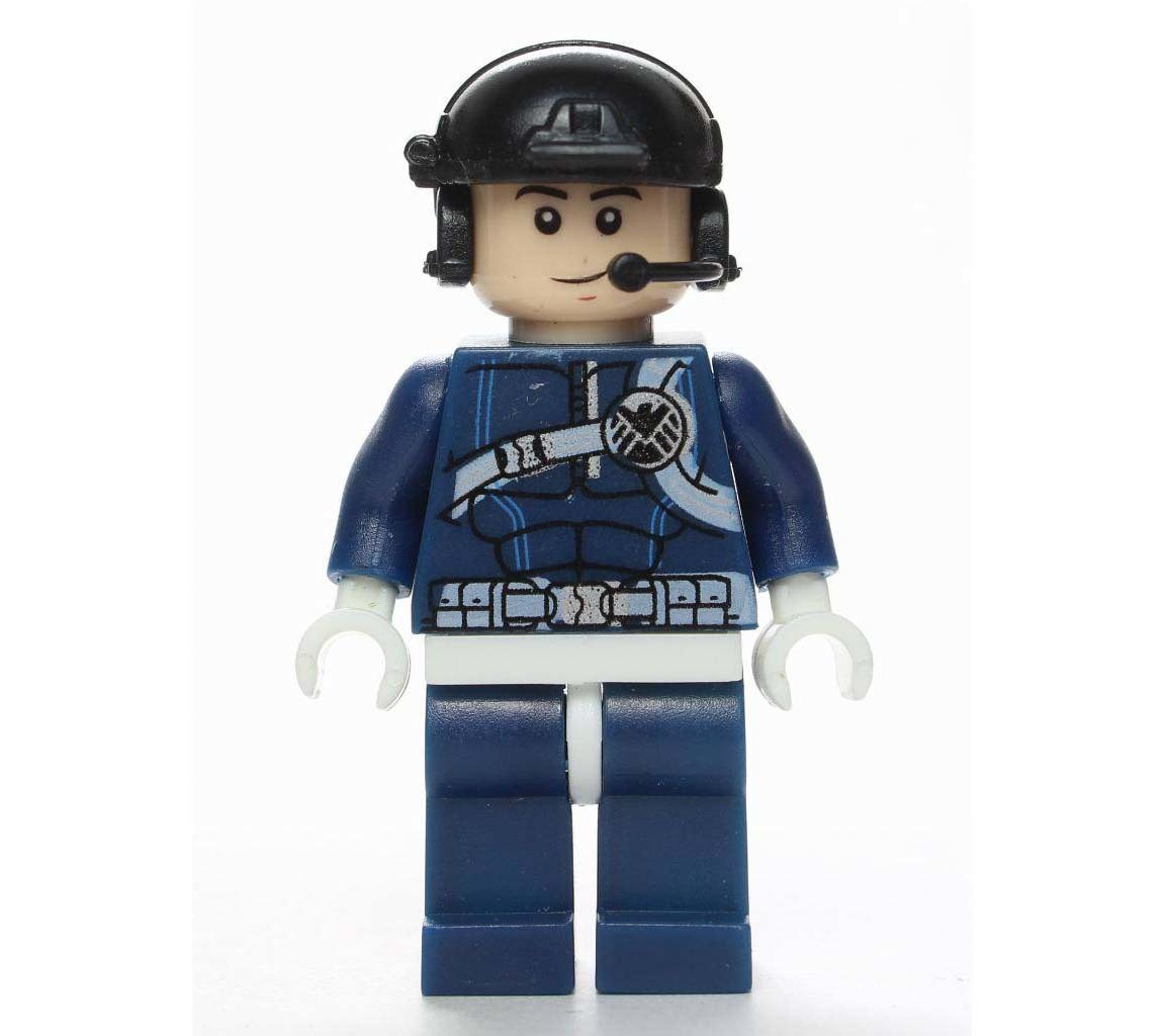 Building Pilot S.H.I.E.L.D Agent Marvel Avengers Comic Minifigure ...