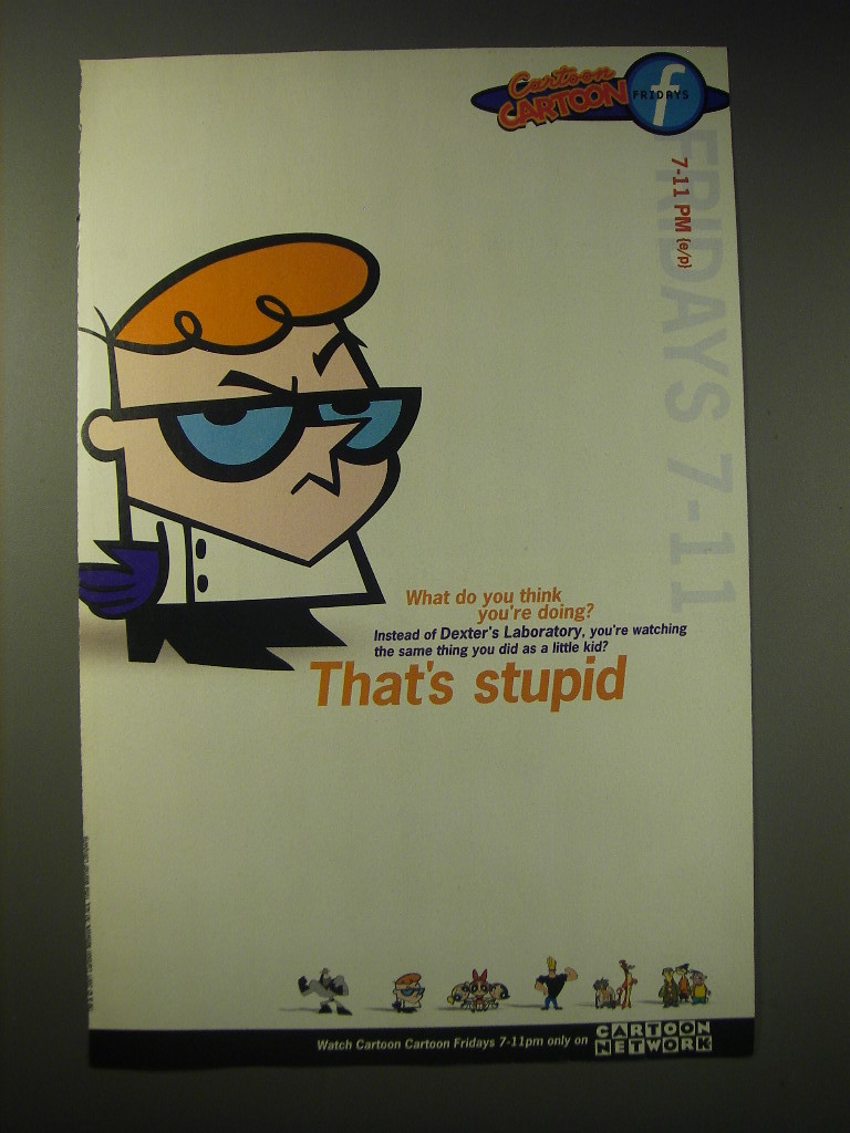 2001 Cartoon Network Dexter's Laboratory TV Show Ad - What do you think ...