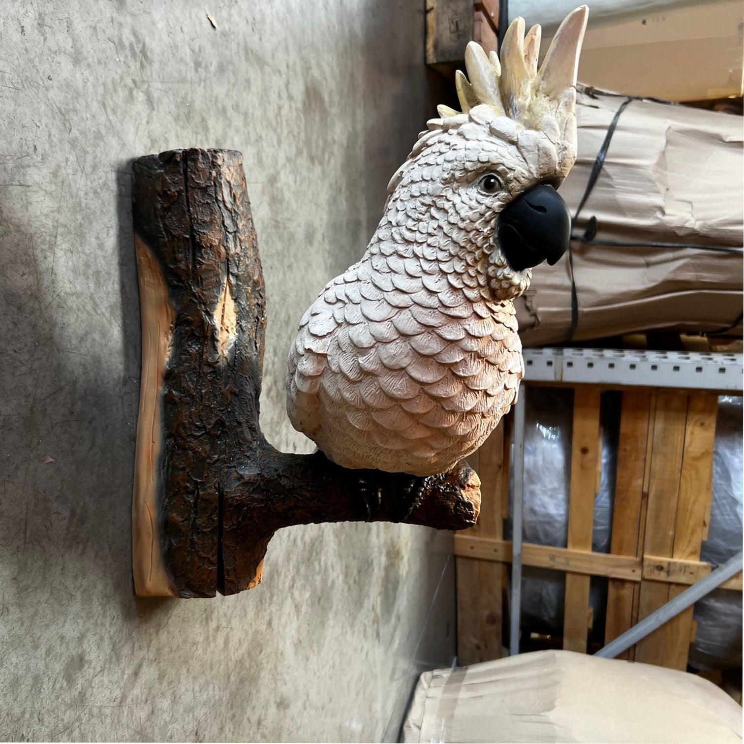 Cockatoo Life Size Statue - Home Décor
