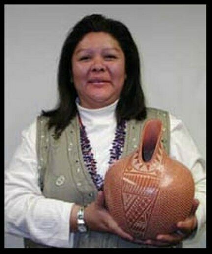 NATIVE AMERICAN INDIAN ART POTTERY BACA JEMEZ SEED POT POTTERY MOUNTAIN ...