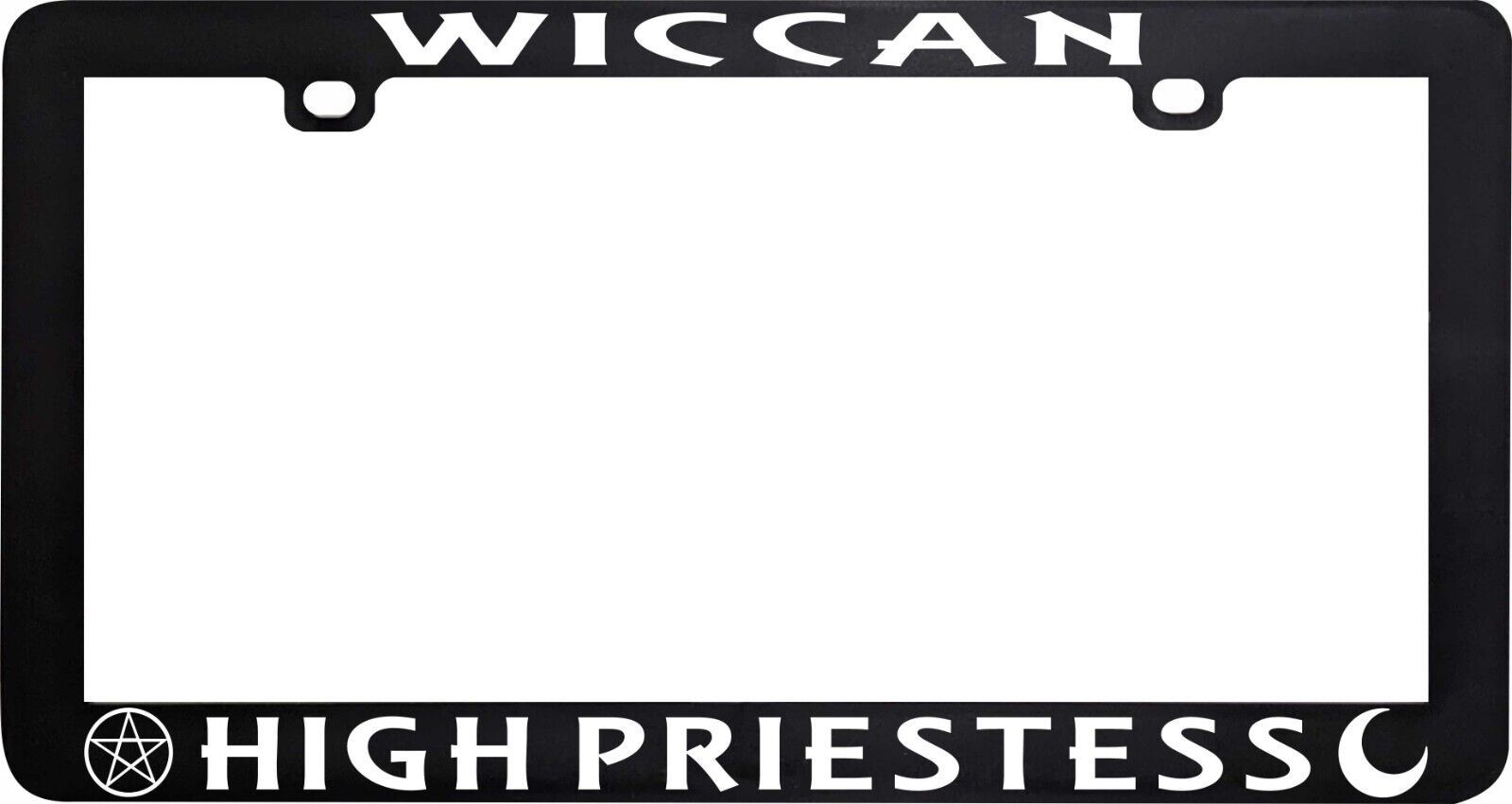 WICCAN HIGH PRIESTESS WITCH WICCA WICCAN PAGAN LICENSE PLATE FRAME ...