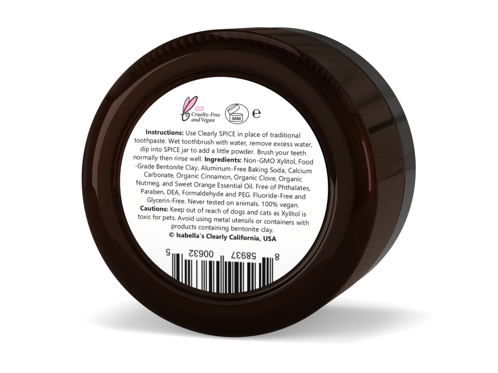 Clearly SPICE, Remineralizing Toothpaste Powder (Orange Spice) - 1.4 oz ...