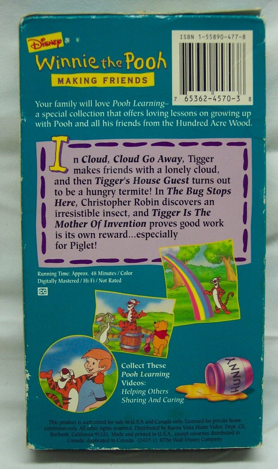 Vintage Winnie The Pooh Making Friends Vhs and similar items
