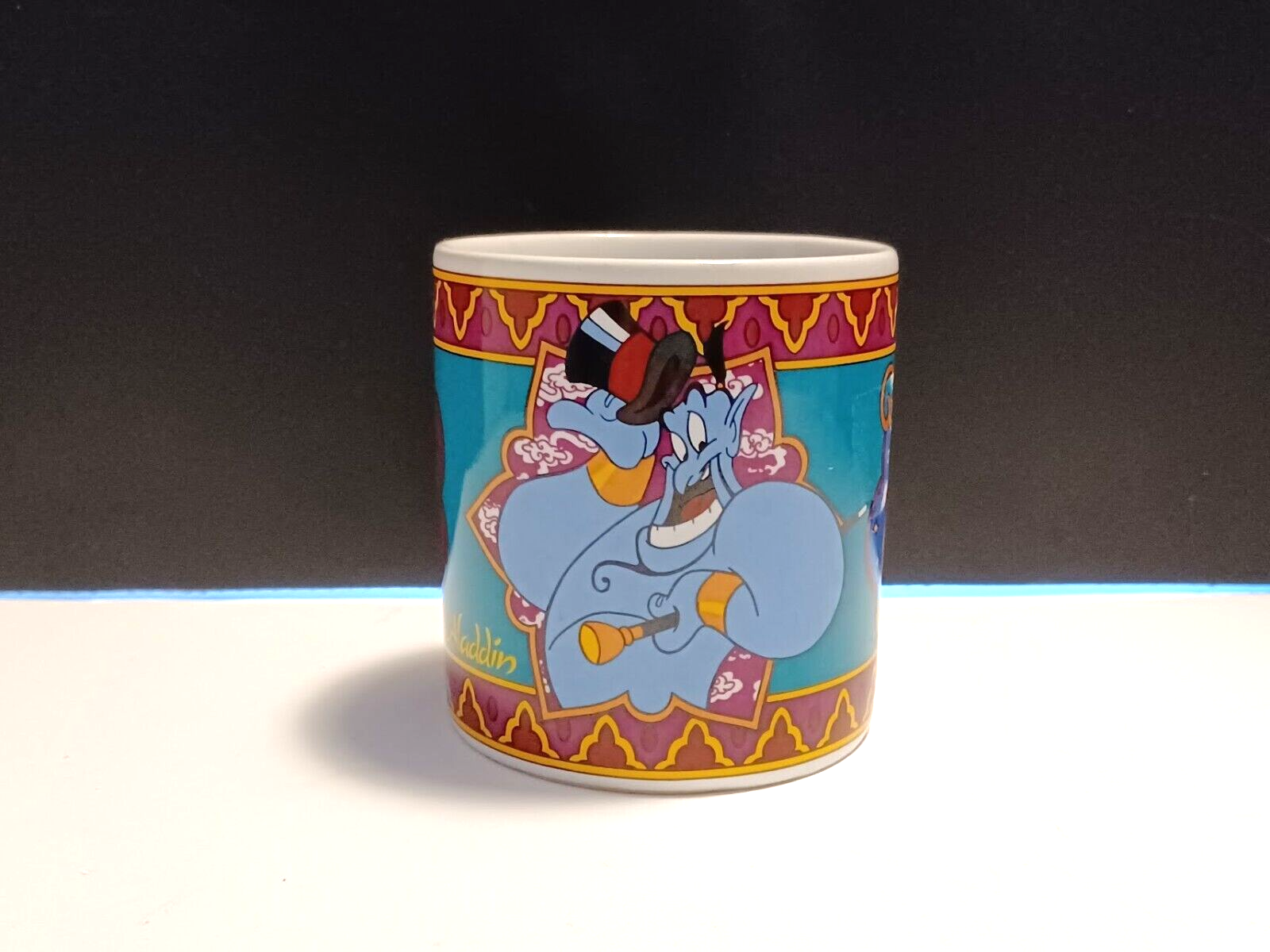 Aladdin Oversized Coffee Mug Jasmine and The Genie Walt Disney Abu ...