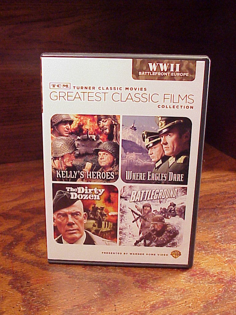 Tcm Greatest Classic Films Wwii Battleground Europe 4 Dvd Set Used Tested Dvds And Blu Ray Discs