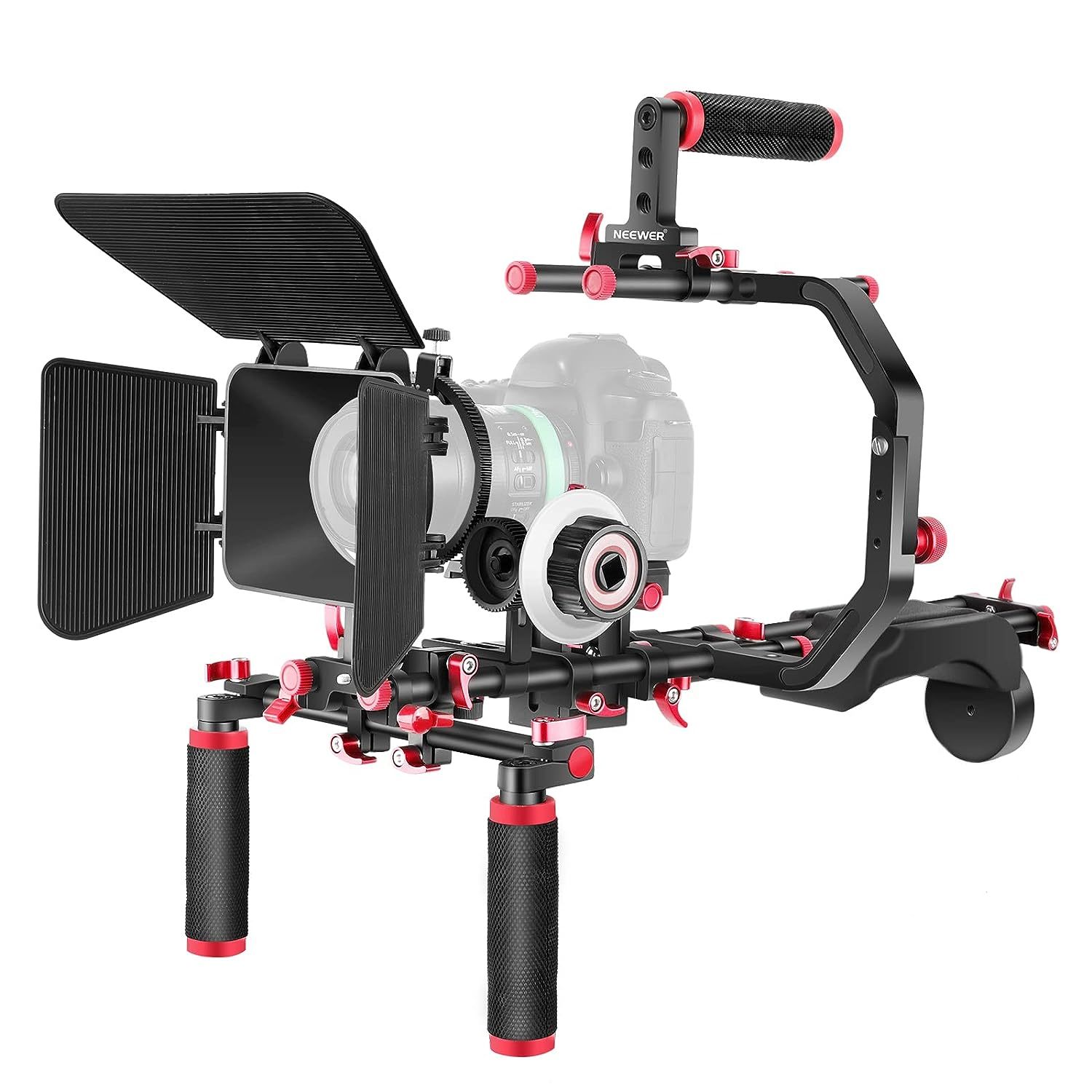 Neewer Shoulder Rig Kit for DSLR Cameras and Camcorders, Movie Video ...