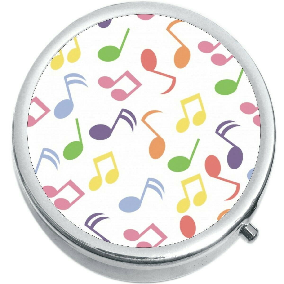 Colorful Music Notes Medicine Vitamin Pill Box - Pill Boxes, Pill Cases