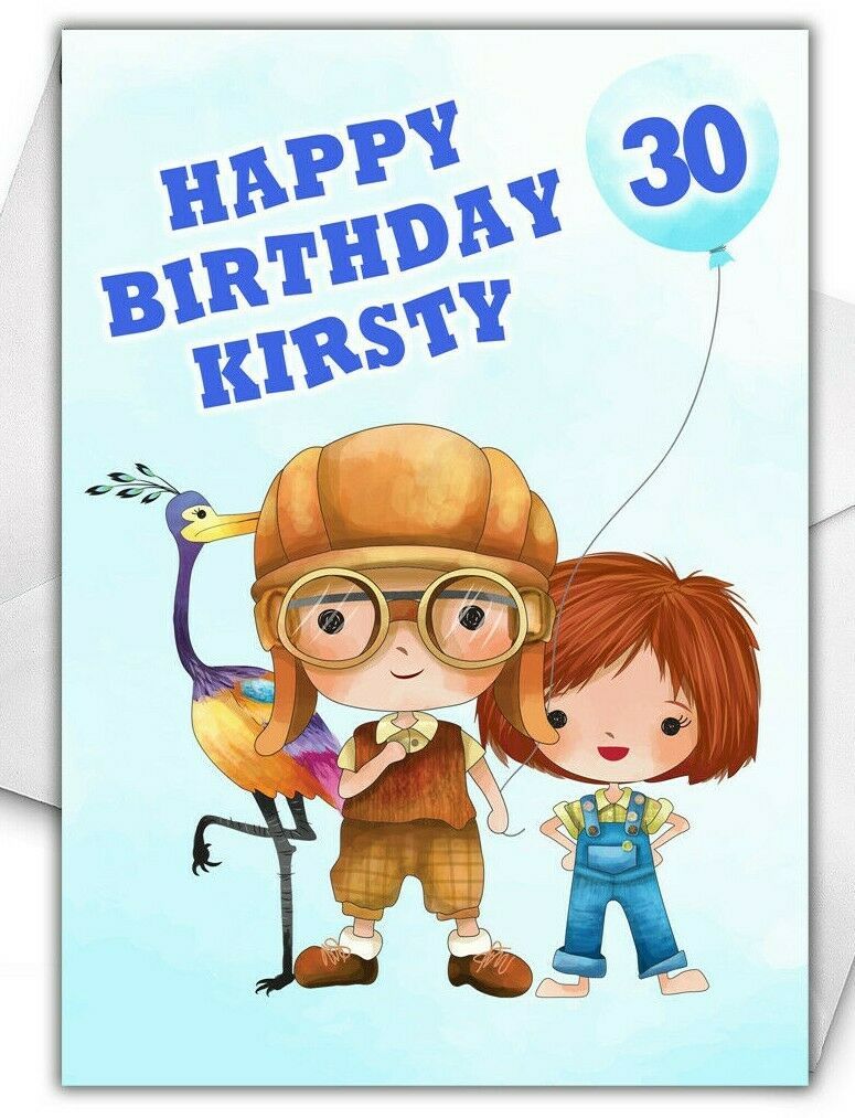 DISNEY UP Personalised Birthday Card - Disney UP Personalised Birthday ...