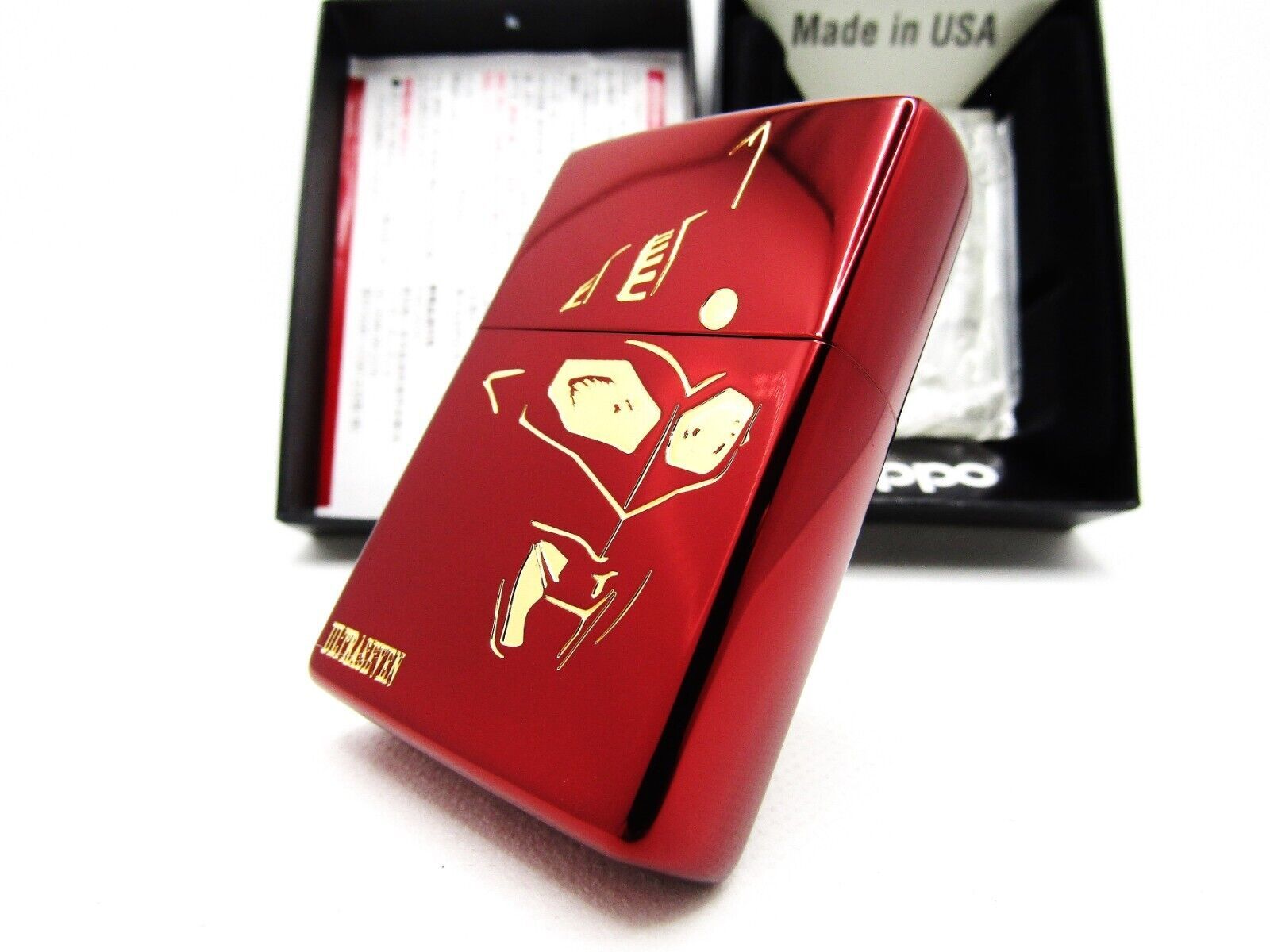 Ultraman Ultraseven Red Ion Gold Double Sides Zippo Oil Lighter 2022 ...