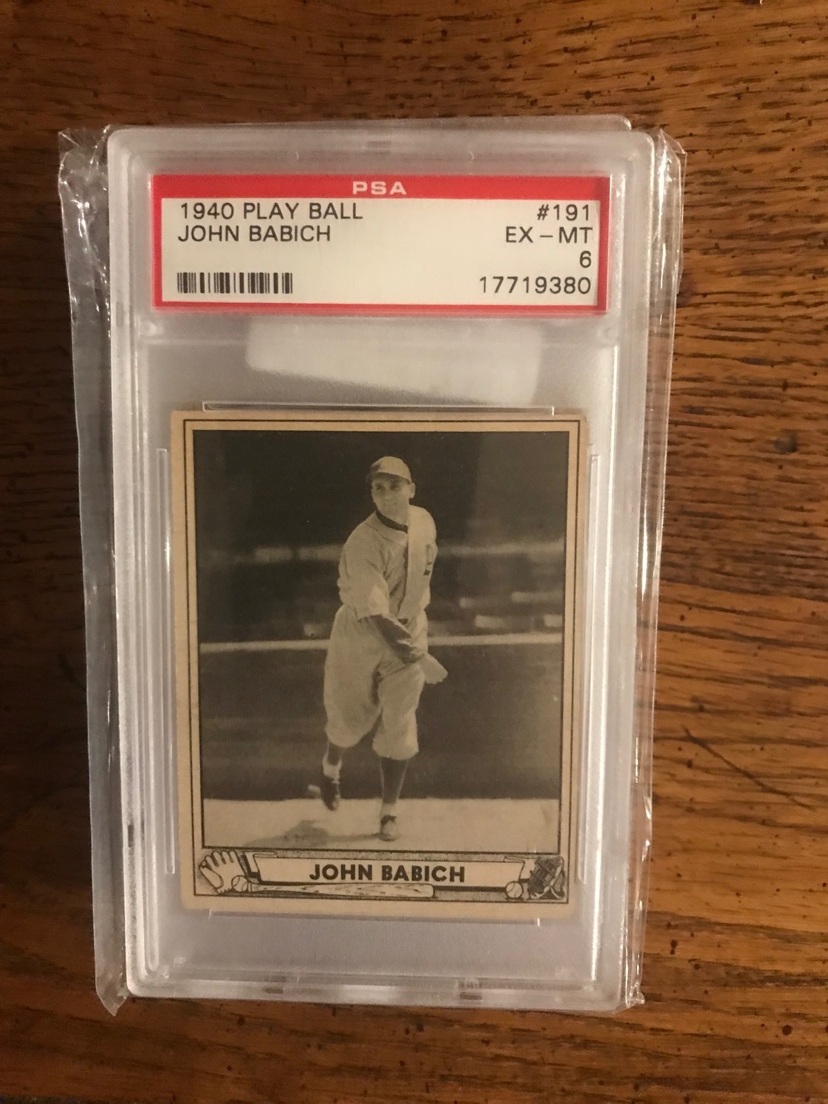 John Babich 1940 Playball Graded PSA 6 (Sale Is For The One Card In ...