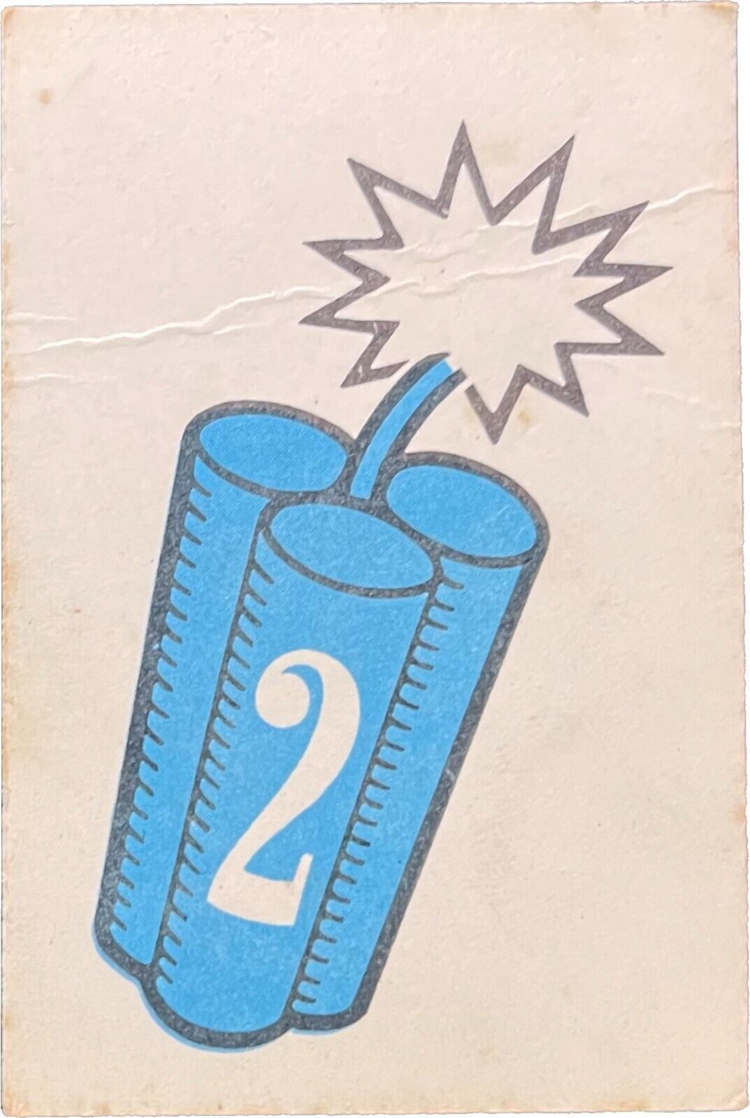 Dynamite Shack Game Blue "2" Card - single card replacement part ...