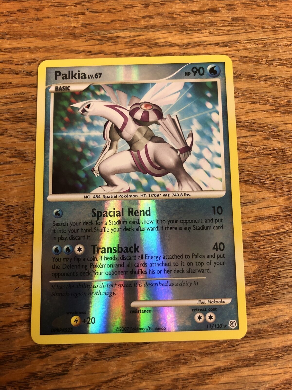 Palkia 11/130 Reverse Holo Rare Diamond & Pearl Pokemon Card LP- show ...