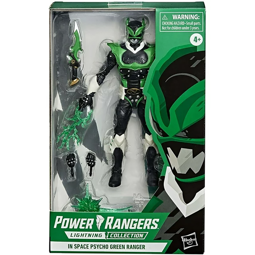 Power Rangers Lightning Collection Psycho Green Ranger Helmet - Action ...
