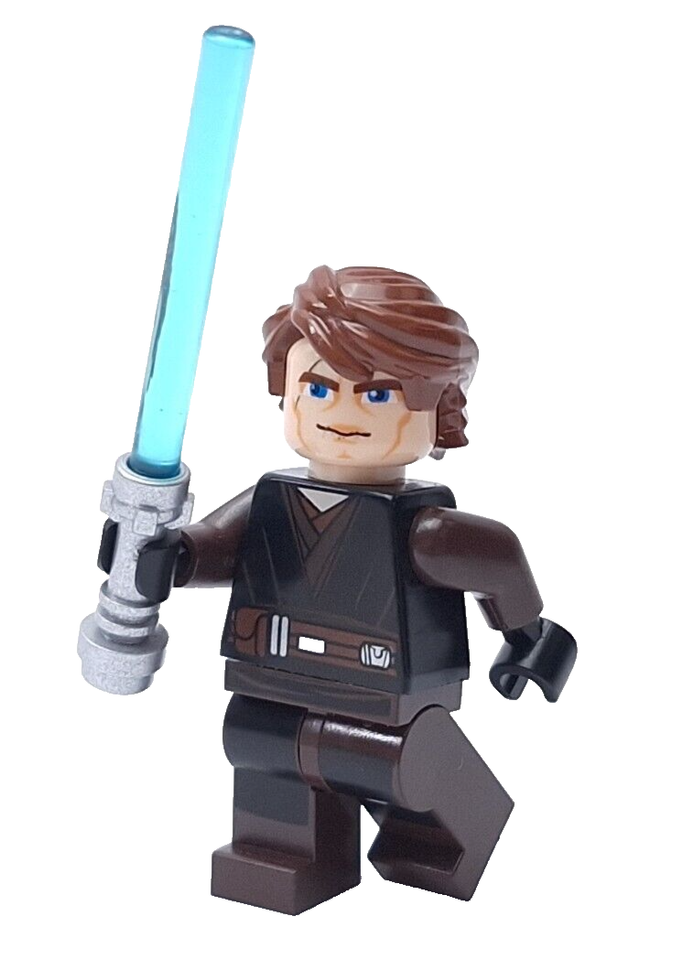 Lego Star Wars Sw0542 Anakin Skywalker Brown Legs Minifigure Clone Wars ...