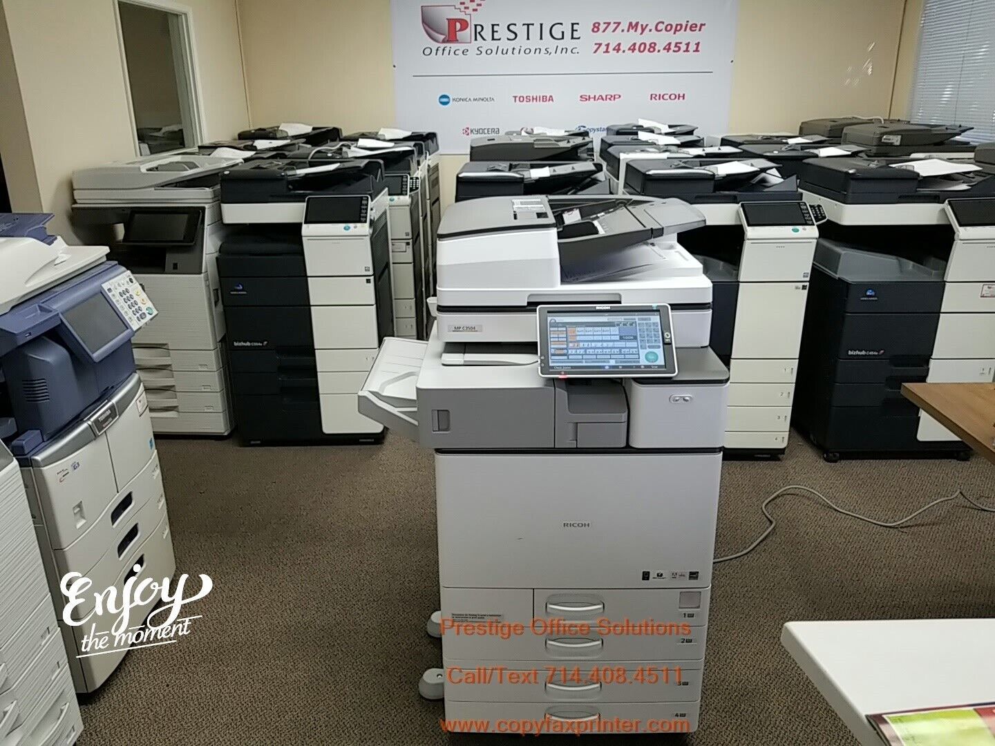 Ricoh MP C3504 Color Copier Printer Scanner- Low Meter Count! - Copiers